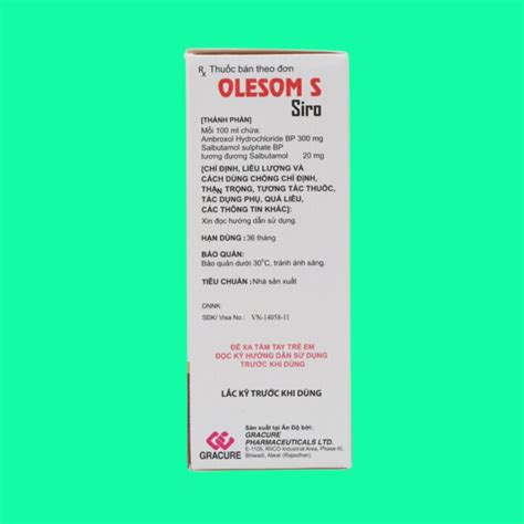 Thuốc Olesom S Là Thuốc Gì Giá Bao Nhiêu Mua ở đâu Có Tác Dụng Gì