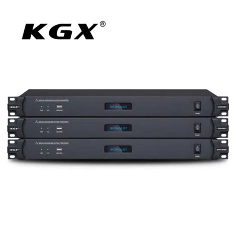 Black Colour Audio Matrix 16 In 16 Out With Dante And Display Dsp Sound Processor Dsp