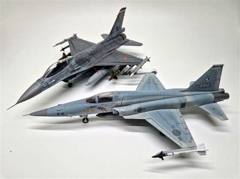 Rf 5e Rokaf And F 16am Nato Viper Belgian Air Force Both In 1 48 R Modelmakers