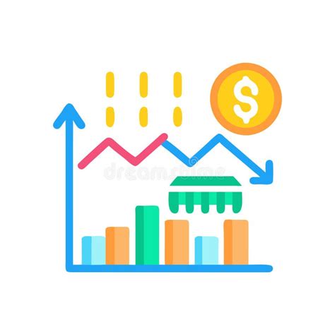 Market Saturation Analysis Icon Stock Vector Illustration Of Planning