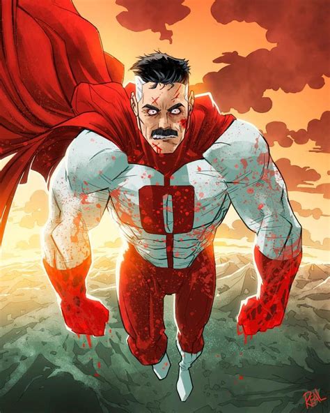 Omni Man Mustache Image Comics Comic Art Invincible Comic