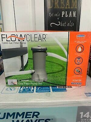 Ebay Bestway Flowclear 1000 Gallon Gph Above Ground Swimming Pool