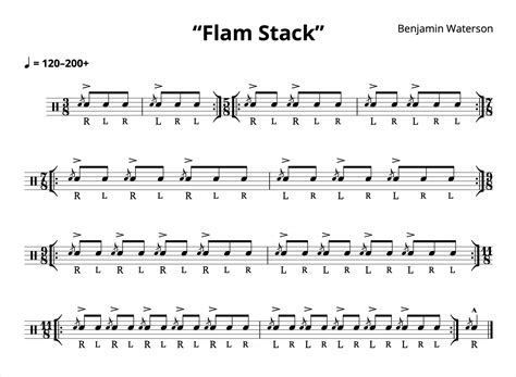 Drum Exercise “flam Stack”