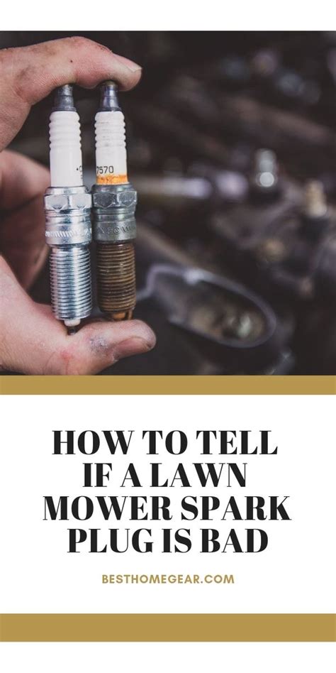 How To Tell If A Lawn Mower Spark Plug is Bad - Best Home Gear | Spark plug, Lawn mower, Mower