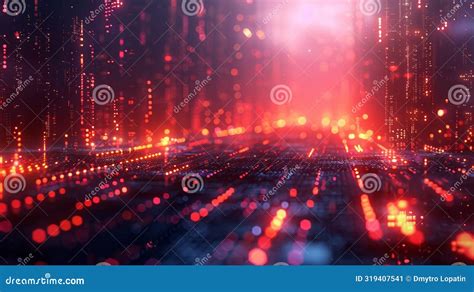 Digital Technology And Computer Science Abstract Background Futuristic Data Network Concept