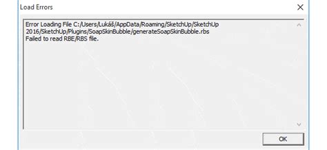 Sketchup Make Load Error Problémy S Načítáním Pluginů