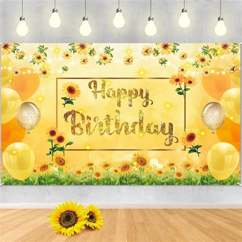 Sunflower Happy Birthday Decorations Banner Large Philippines Ubuy