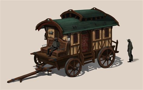 Fantasy Concept Art Carriage By Lee Kyuhwan Fantasy Medieval