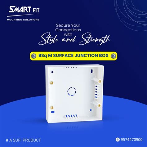 Smart Fit Surface 8sq Modular Junction Box White Plastic At ₹ 88 Piece In Valsad