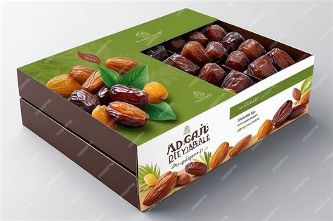 Premium Photo Dates Packaging Design Dates Label Design Dates Box Design Dry Fruit Packaging