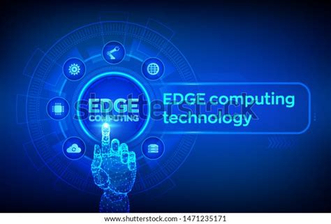Edge Computing Modern Technology On Virtual Stock Vector Royalty Free Shutterstock