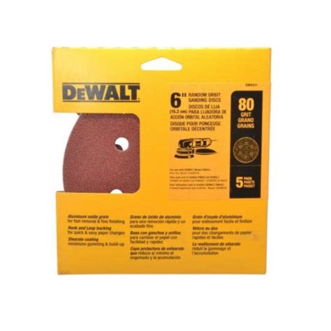 Disco De Lija Con Velcro 80 De 6 Pulgadas Dewalt Dewalt Ecuador