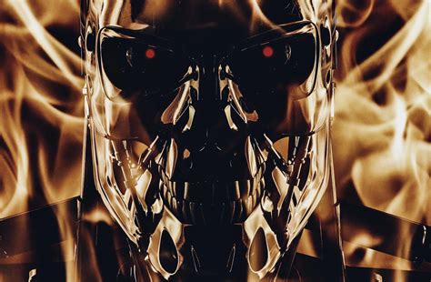 Terminator In Fire Render R Terminator