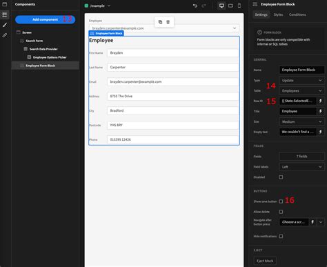 Populate Form Fields On Select