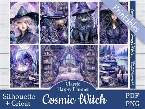 Printable Planner Stickers Happy Planner Cosmic Witch Classic Mambi