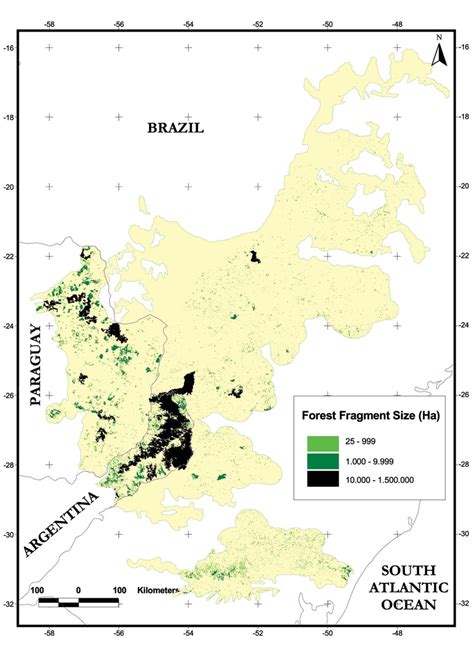 Forest Fragments Discriminated By Size Categories Download Scientific