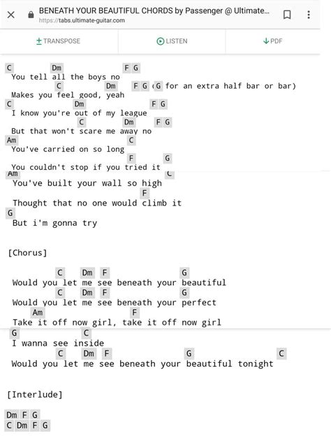 What Makes You Beautiful Chords