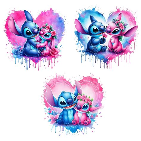 Stitch E Angel Valentines Png Stitch E Angel Clipart Stitch Love Design Stitch Png Stitch E