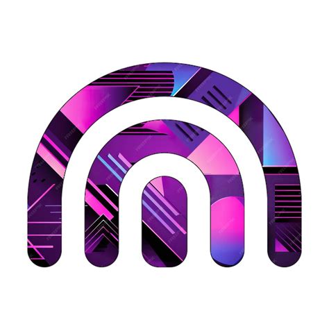 Image Icon Rainbow 80s Style Background Tech Premium Ai Generated Image