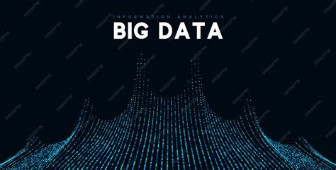 Premium Vector Big Data Visualization Information Wave Technology