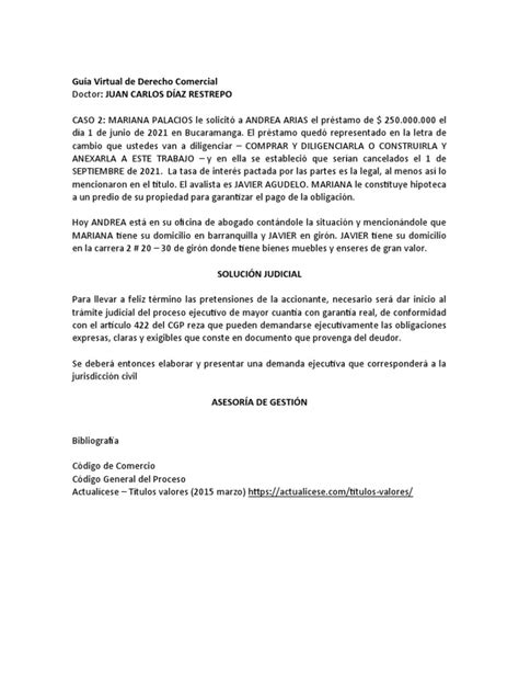 Demanda Ejecutiva Pdf Pagos Justicia