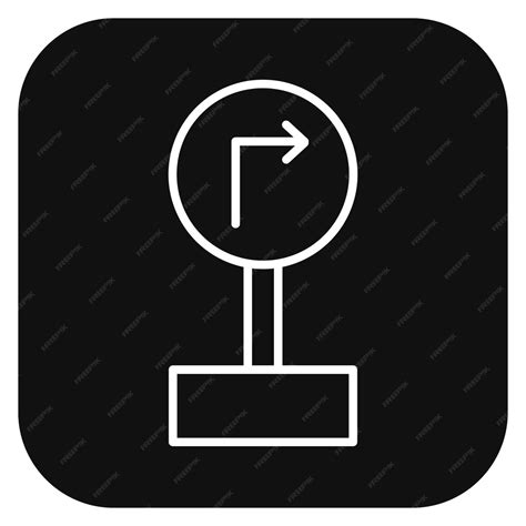 Premium Vector Direction Sign Vector Illustration