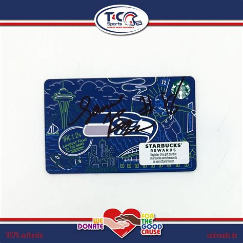 0076658 Lance Boykin Signed 2023 Seattle Seahawks Starbucks Card