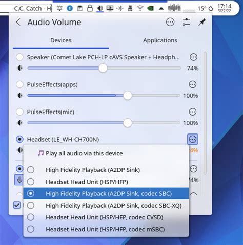 Sound Change Bluetooth Headphones Default Audio Mode A2DP Sink Vs HSP HFP Ask Ubuntu