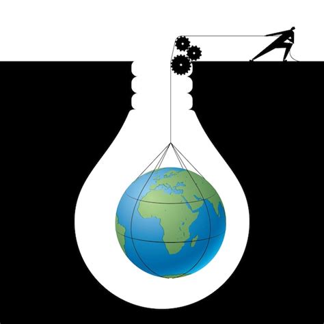 Premium Vector Businessman Lifting Earth From Trap The Trap Is In