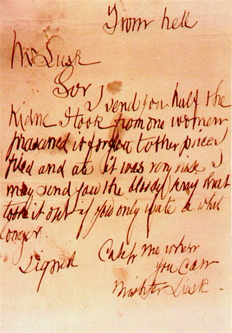 Casebook Jack The Ripper Ripper Letters