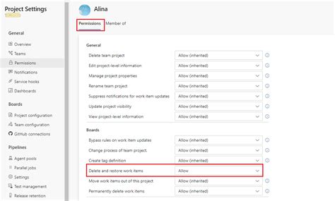azure devops can t delete backlog option with project admin stack