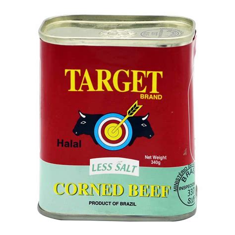 Target Corned Beef Less Salt 340g Rawabi Hypermarket