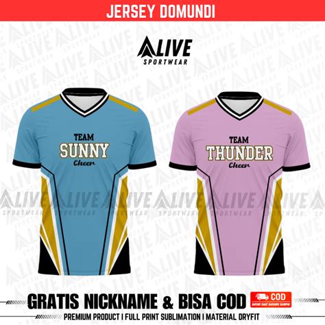 Jual Jersey Domundi Sport Day Team Sunny Fanmade Premium Full Printing