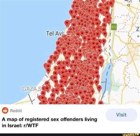 Galas Reddit Aa A Map Of Registered Sex Offenders Living In Israel Visit Ifunny