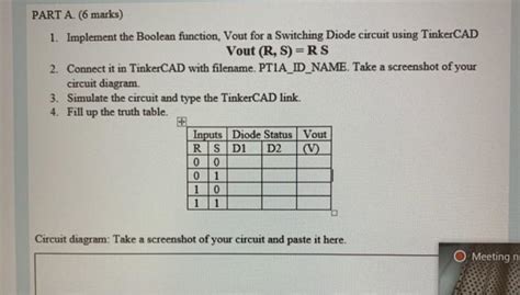 Solved Part A 6 Marks 1 Implement The Boolean Function