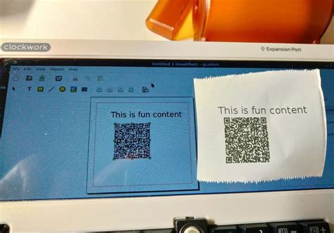 Using Thermal Printer With Glabel Devterm Clockworkpi