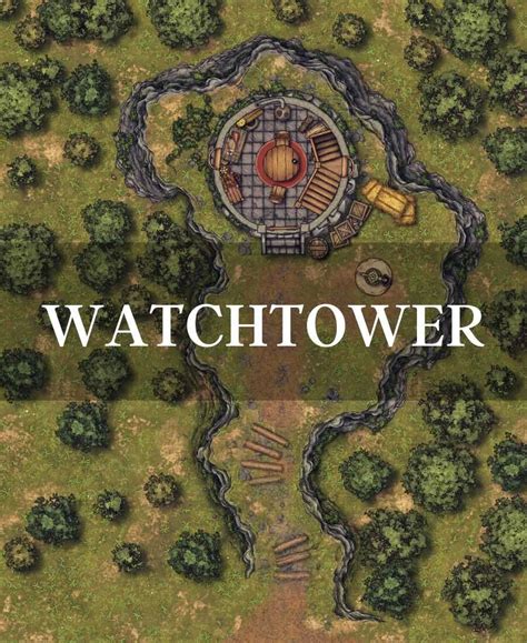 Watchtower Encounter Multi Level Battle Map 30x40 Sesiana