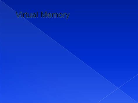 Virtual Memory Operating System