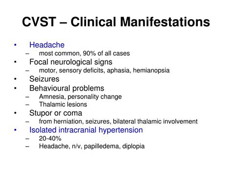 Ppt A Case Of Cerebral Venous Sinus Thrombosis Cvst Powerpoint Presentation Id 6782373