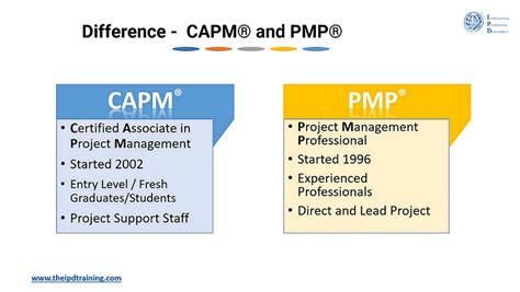 International Professional Development CAPM Certification An Overview International