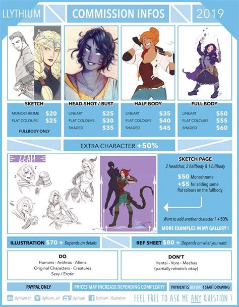 12 Commission References Ideas Art Pricing Commission Art Drawing