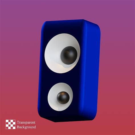 Premium Psd Sound Speaker 3d Illustration