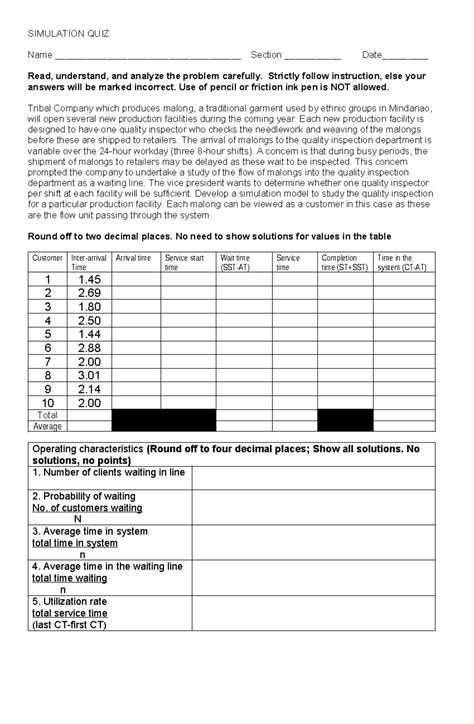 Simulation Quiz 1asdfadsfsadfasdfasdf Simulation Quiz Name