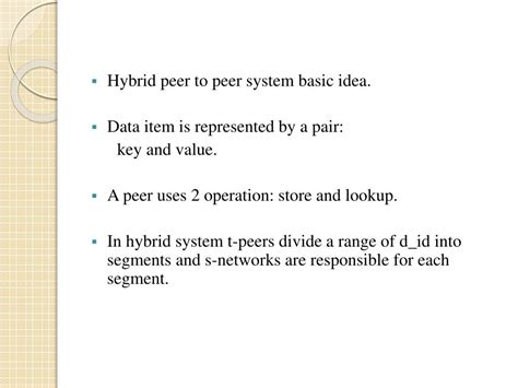 Ppt An Efficient Hybrid Peer To Peer System For Distributed Data