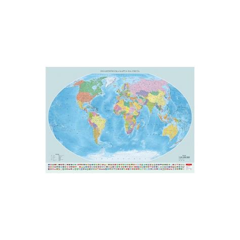 Свят Политическа стенна карта