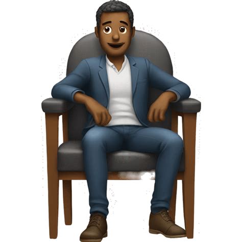Man Sitting In Chair Emoji Ai Emoji Generator