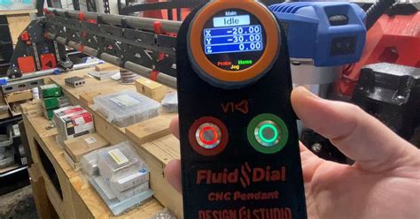 Case For Fluid Dial Cnc Pendant For Fluidnc Based On M Stack Dial With Printable Logos