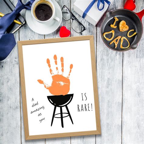 Handprint Art For Fathers Day Fathers Day T From Daughter