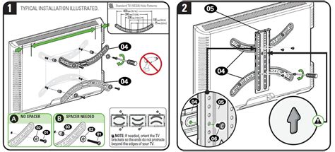 Sanus Lmf219b1 Full Motion Wall Tv Mount Fits Tvs Instruction Manual