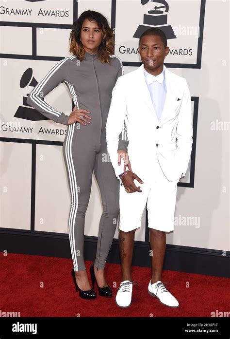 Pharrell Williams Attends The 57th Annual Grammy Awards At The Staples